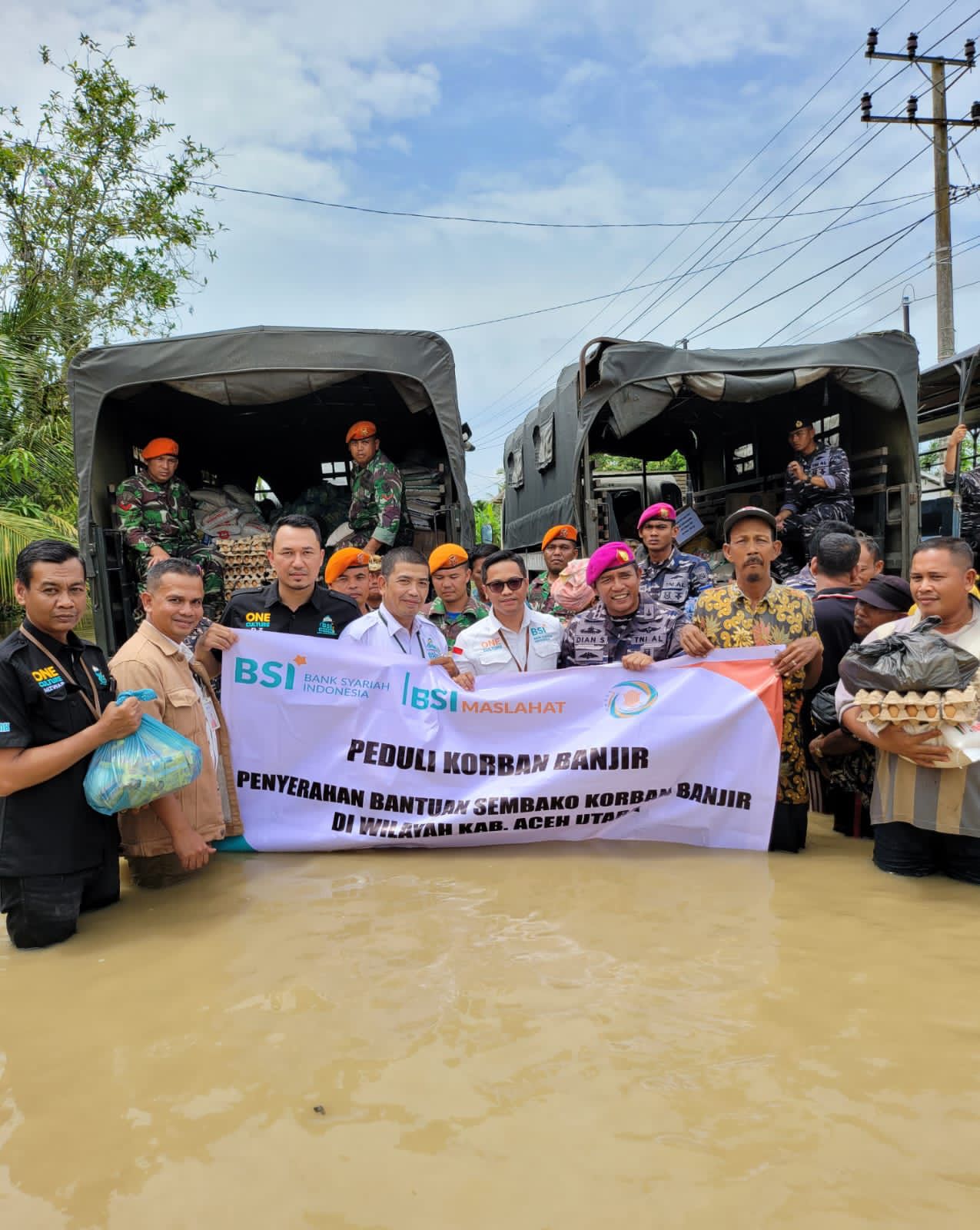 Bank Syariah Indonesia Salurkan Bantuan Bagi Korban Banjir Bandang Di Aceh Utara | Nusa One
